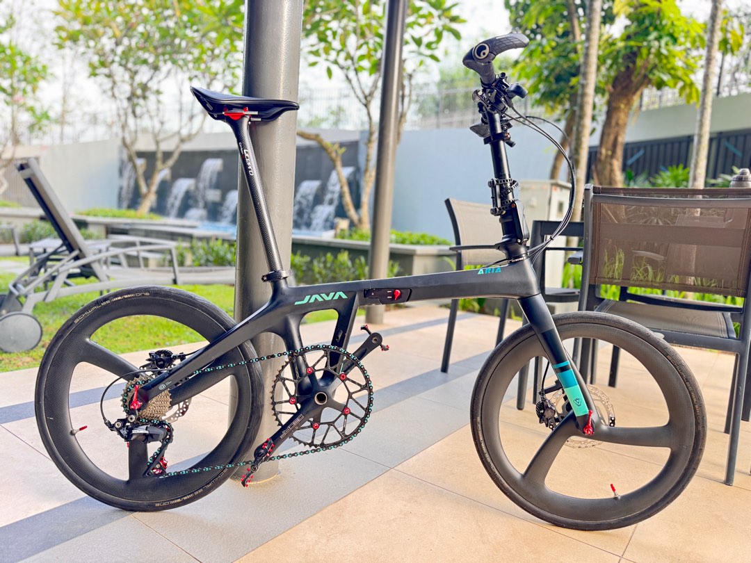 Java Aria carbon folding bike, Sports Equipment, Bicycles & Parts ...