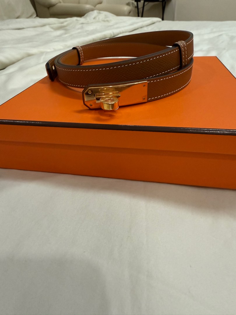 Kelly belt gold with rose gold hardware, Women's Fashion, Watches ...