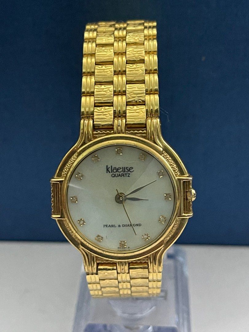 Klaeuse Pearl & Diamond Watch, Men's Fashion, Watches & Accessories ...