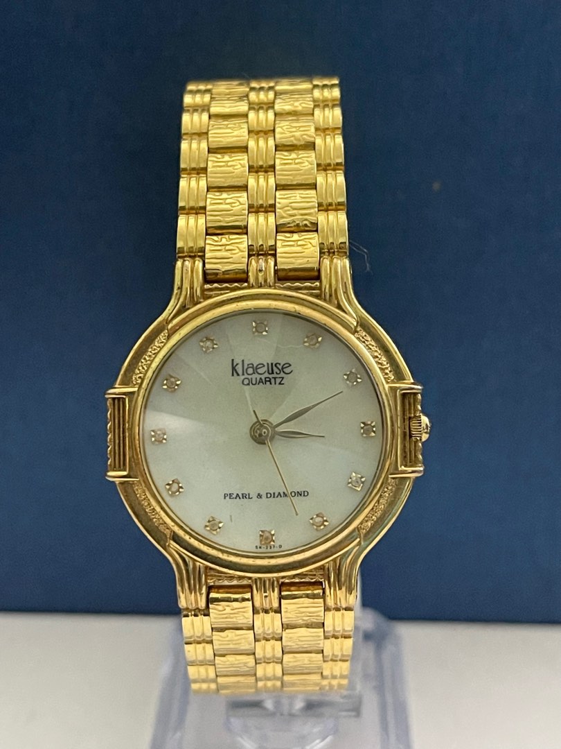 Klaeuse Pearl & Diamond Watch, Men's Fashion, Watches & Accessories ...