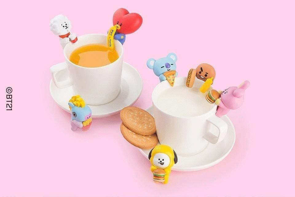 [m18 BTS MERCH] BT21 x LINE Friends Character Cup Figure - Koya, Hobbies & Toys, Memorabilia ...