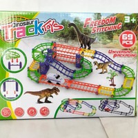 Mainan Anak Track Racing car Play Set 69 Pcs Trek Dino, Bayi & Anak ...