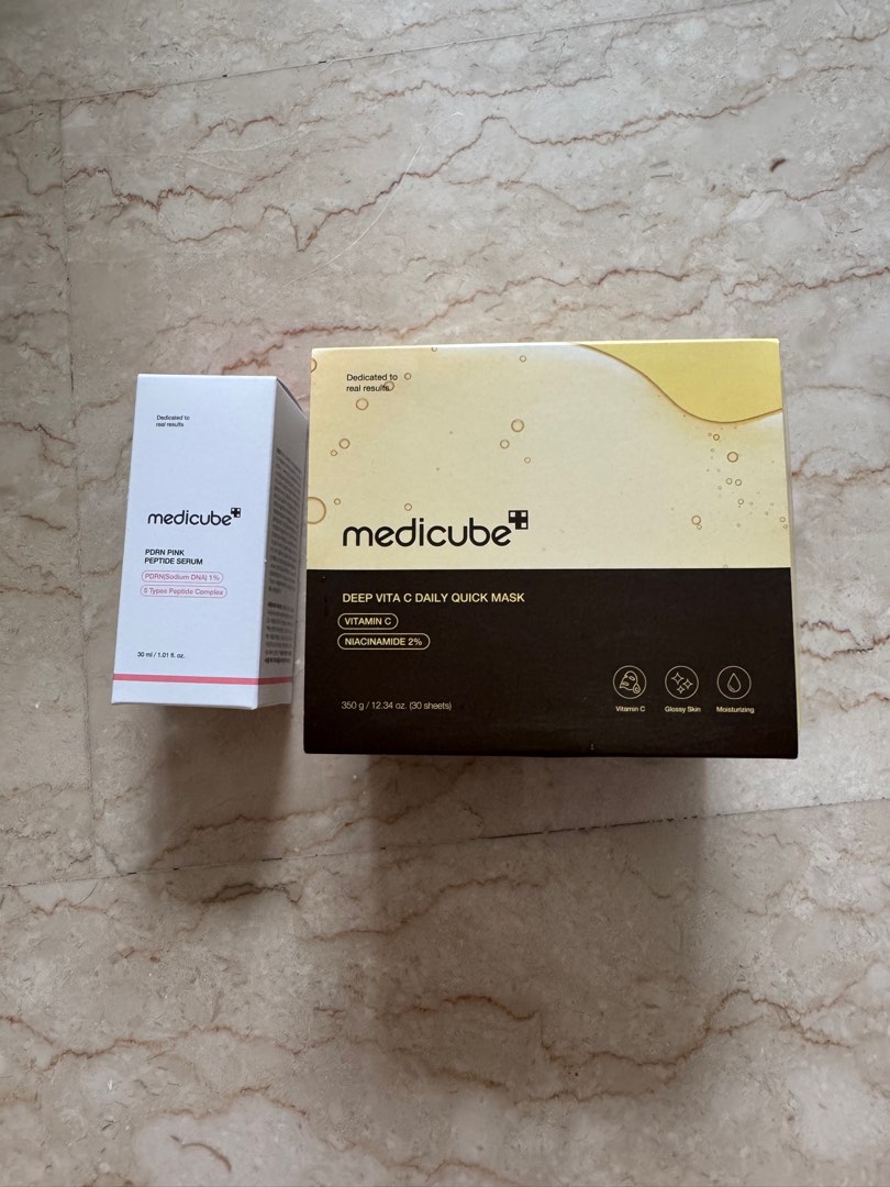 Medicube PDRN Serum and Deep Vita C Mask, Beauty & Personal Care, Face, Face Care Products on ...