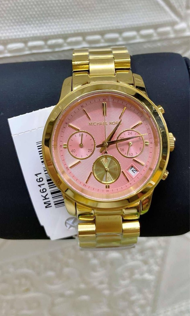 Mk Pink Dial Watch, Women's Fashion, Watches & Accessories, Watches on ...
