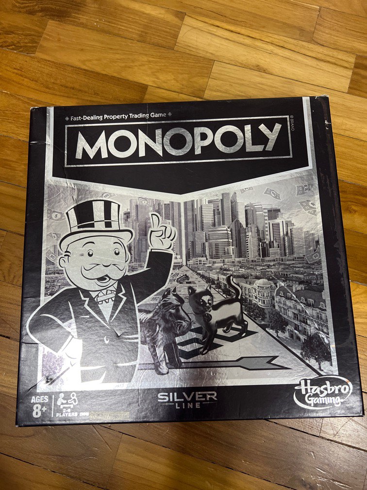 Monopoly silver edition, Hobbies & Toys, Toys & Games on Carousell