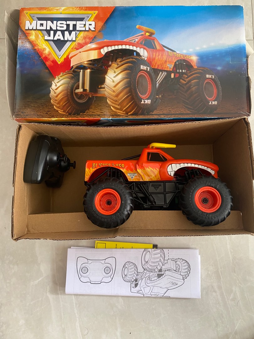 Monster Jam, Official El Toro Loco Remote Control Monster Truck ...