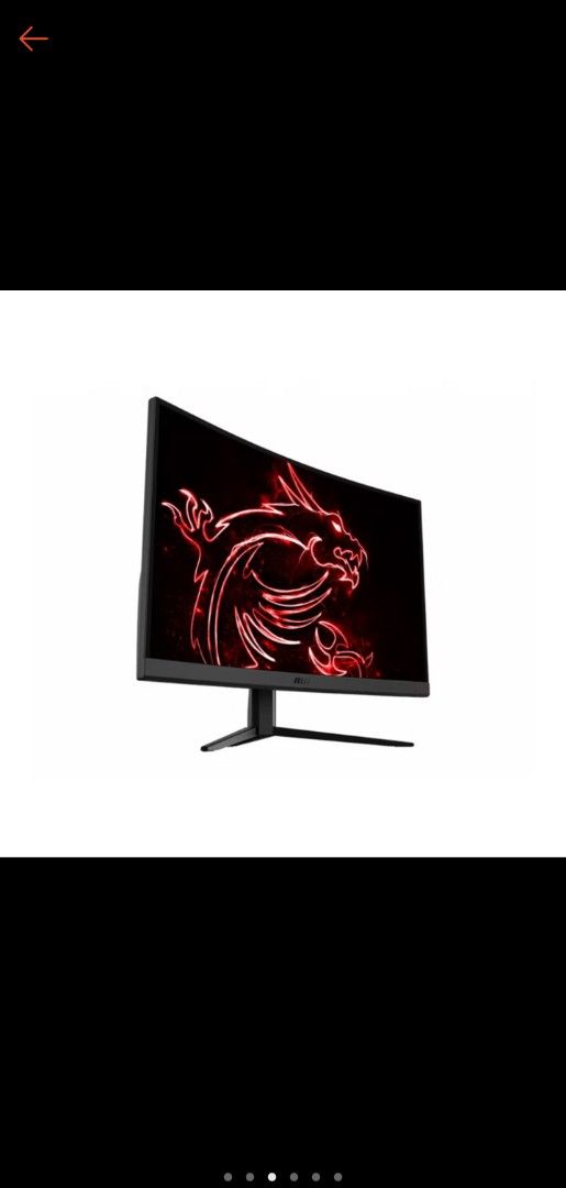 MSI 27 inch QHD 1440P Curved 165hz monitor, Computers & Tech, Parts ...
