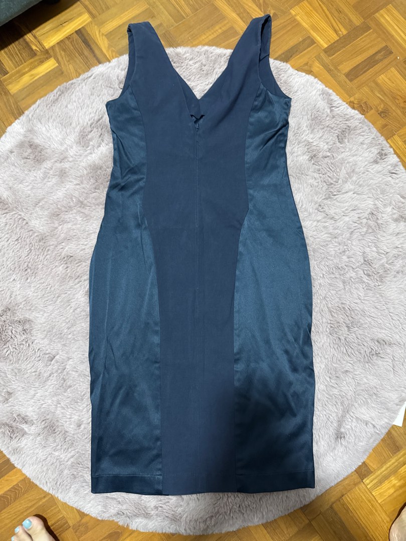 Navy Blue Bodycon Dress, Women's Fashion, Dresses & Sets, Dresses on ...