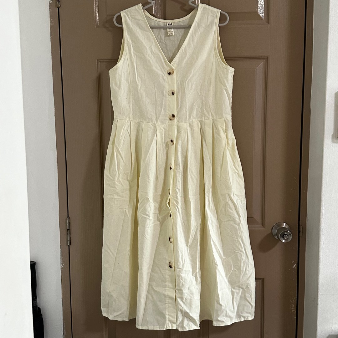 Pastel Yellow Dress, Women's Fashion, Dresses & Sets, Dresses on Carousell