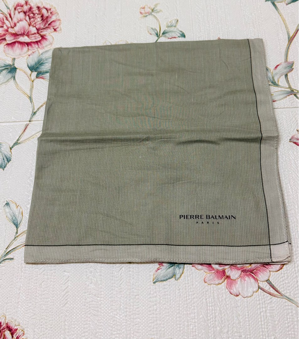 Pierre Balmain Pastel Green Hanky, Men's Fashion, Watches & Accessories, Handkerchief & Pocket ...