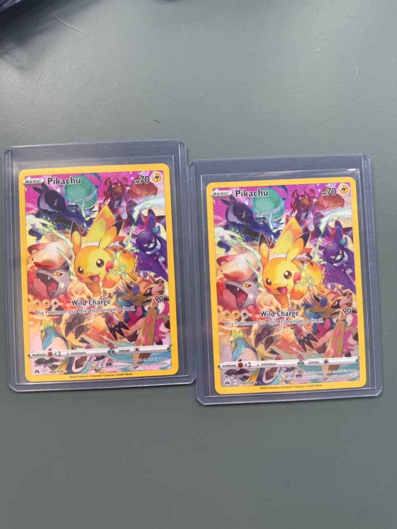 Pikachu 160/159 Crown Zenith Secret Illustration Full Art Rare IR ...