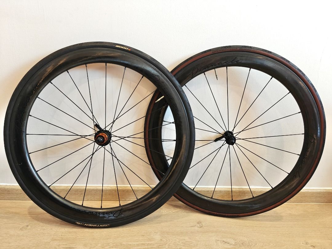 Pinnacle Ceramic Bearing Carbon Rim Brake Aero Road Bike 700c Wheelset ...