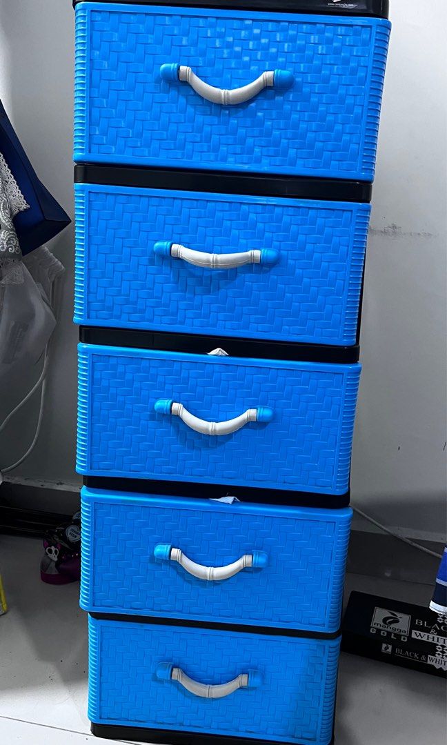 Plastic Drawers -5 Tier / Laci Plastik, Furniture & Home Living ...