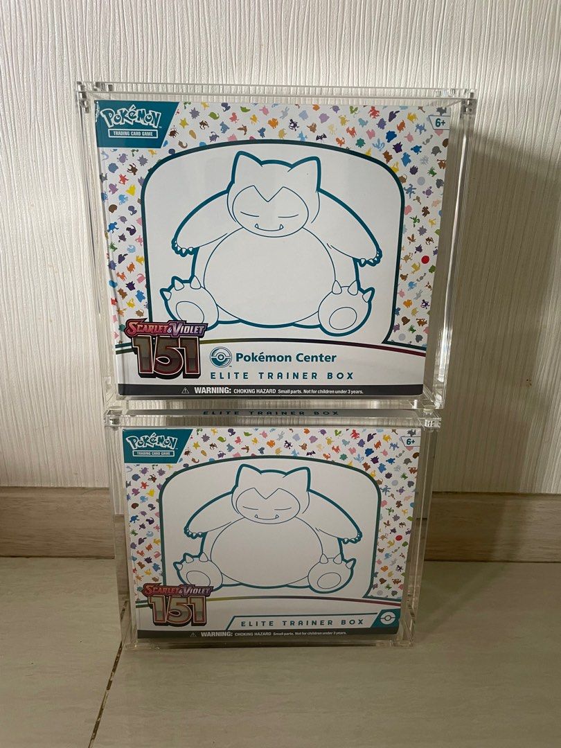 Pokemon 151 PC & Normal ETB set ( With Acrylic Case ), Hobbies & Toys ...