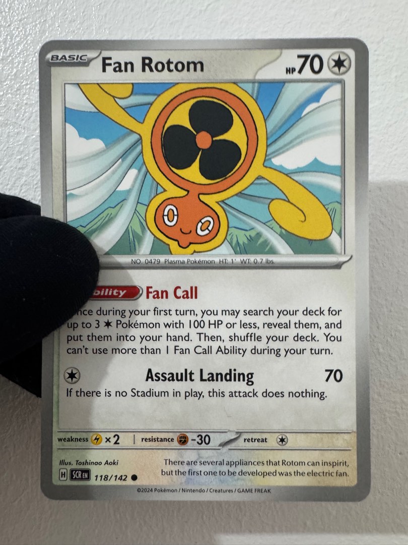Pokemon Card: Fan Rotom [Playable], Hobbies & Toys, Toys & Games on ...