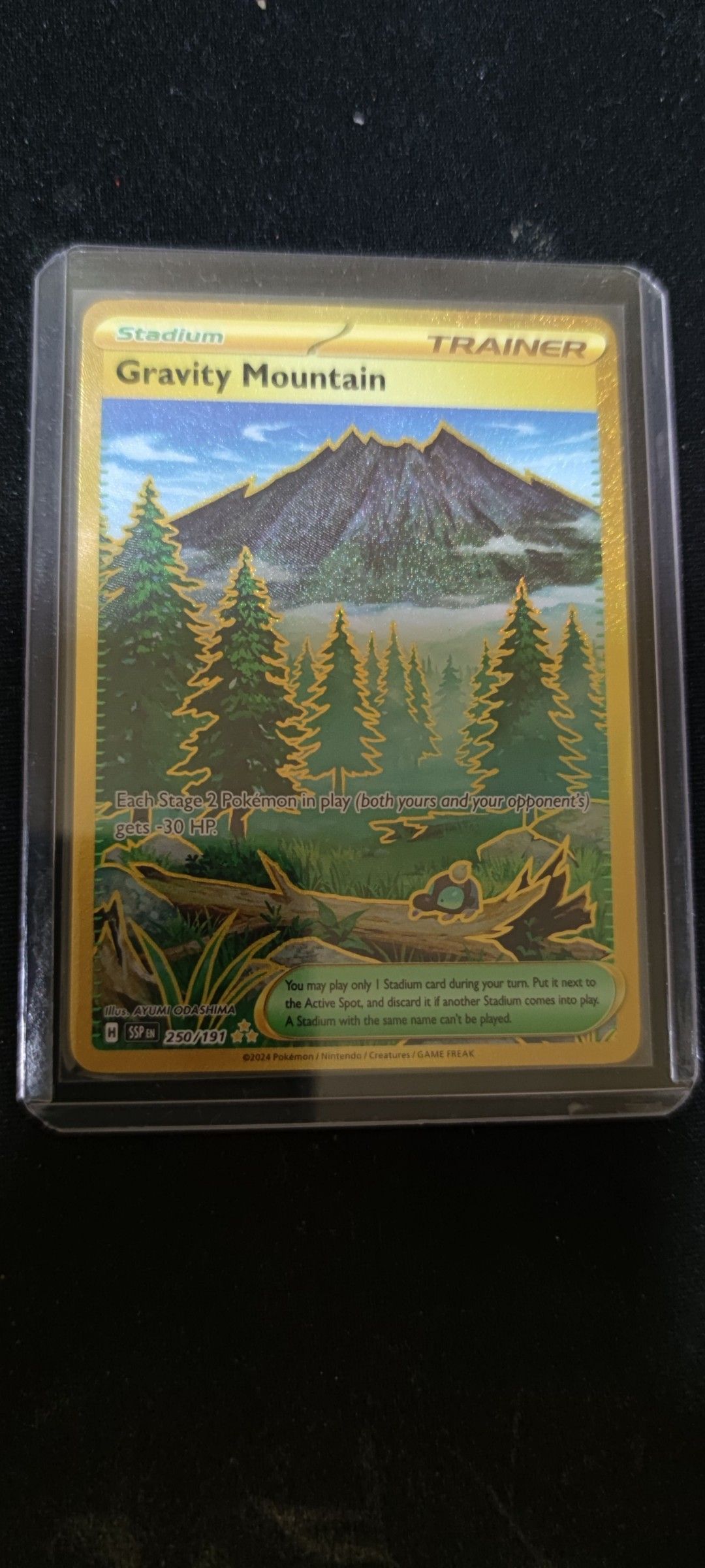 Pokemon TCG Gravity Mountain 250/191 - Surging Sparks Gold Hyper Rare ...