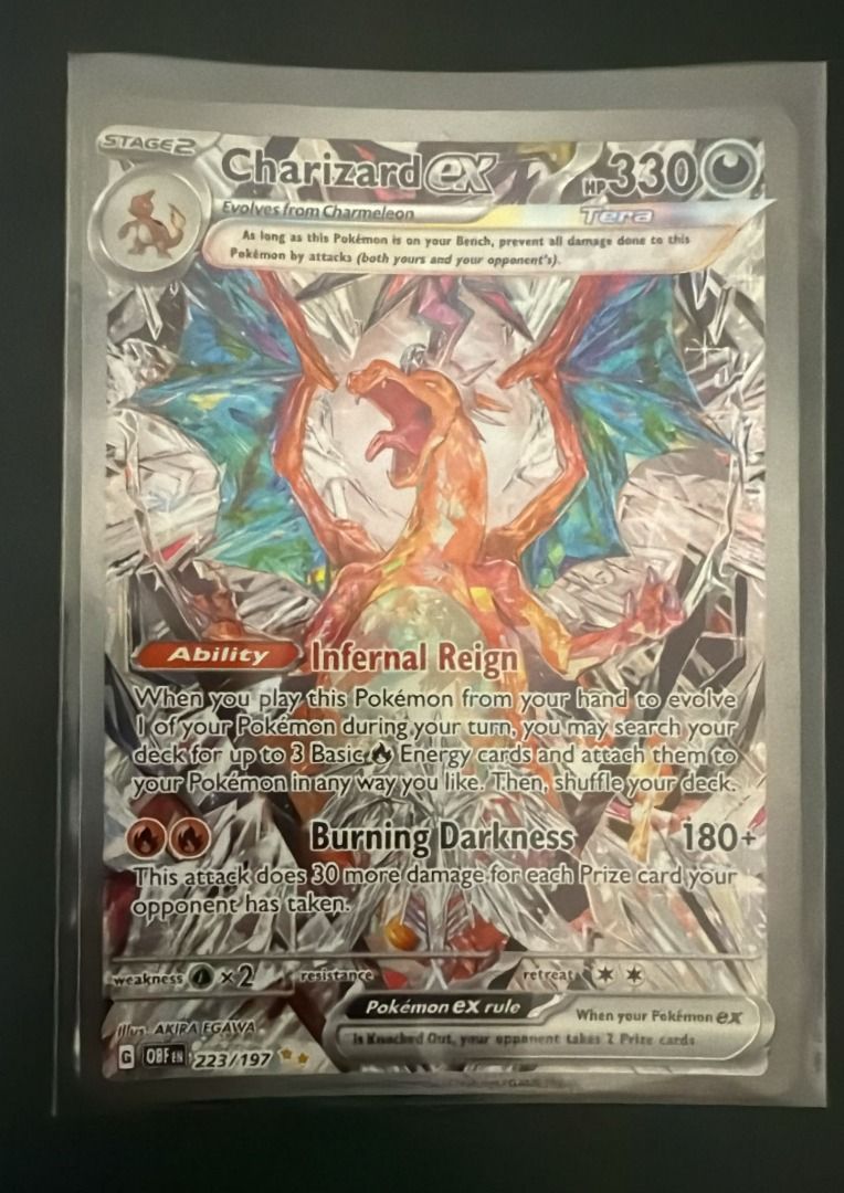 Pokemon TCG Obsidian Flames Charizard ex 223/197 Special Illustration ...