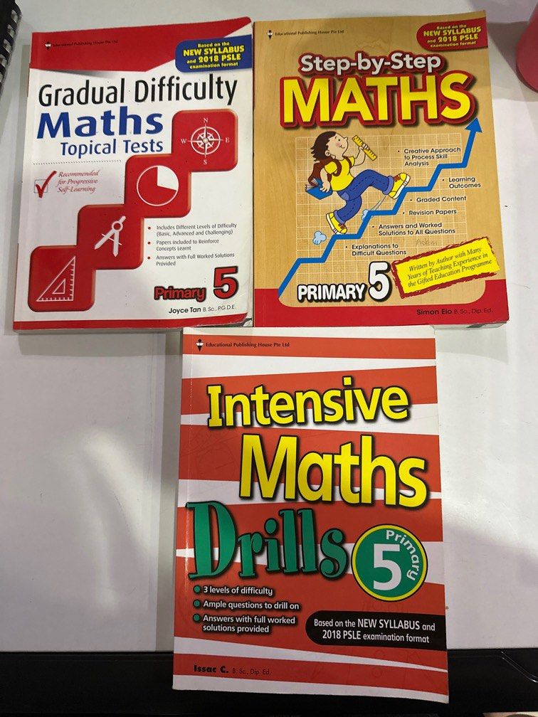 Primary 5 EPH Math Assessment Book Bundle (3 F $10), Hobbies & Toys ...