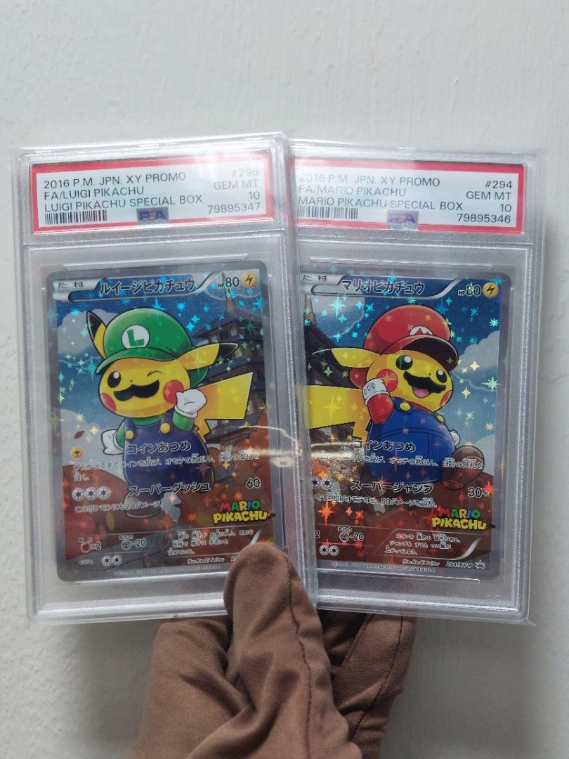 PSA 10 [SEQUENTIAL] 2016 Japanese Pokemon TCG XY PROMO Mario Luigi ...