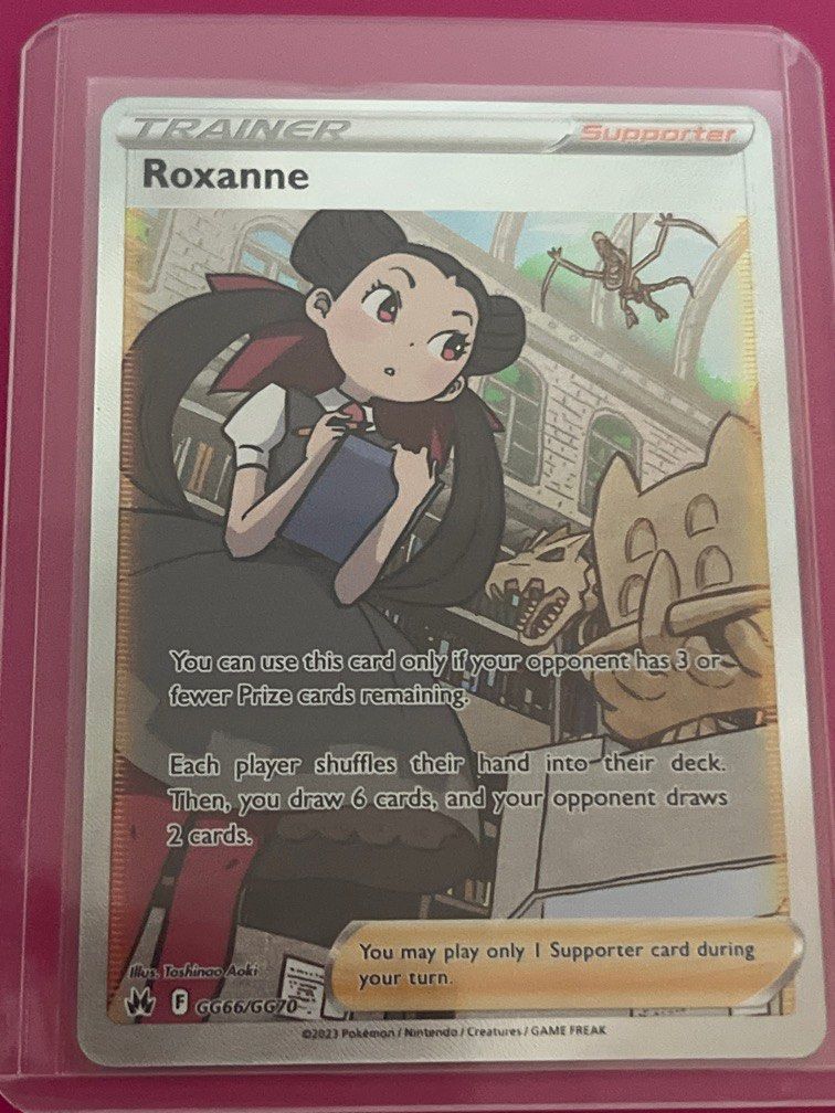 PTCG TCG Pokemon Card Female Trainer Roxanne Full Art Crown Zenith ...
