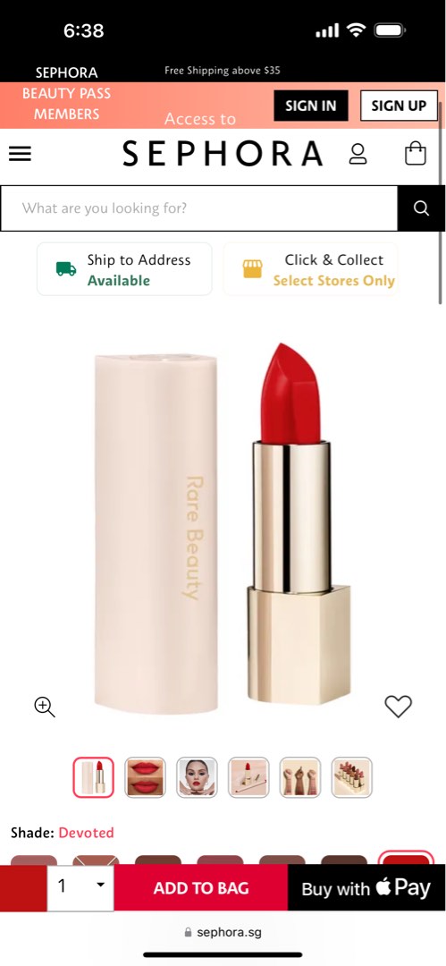 Rare Beauty Kind Words Matte Lipstick in Devoted, Beauty & Personal ...