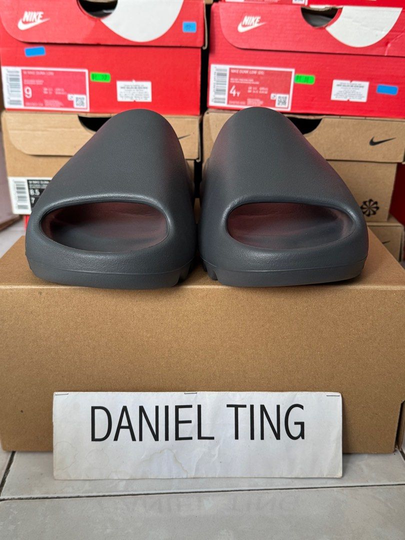 (Raya Sales) Original Adidas Yeezy Slide Slate Grey UK9, Men's Fashion ...