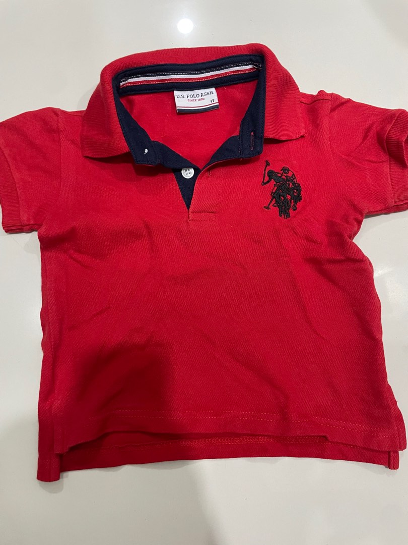 Red polo shirt for kids, Babies & Kids, Babies & Kids Fashion on Carousell