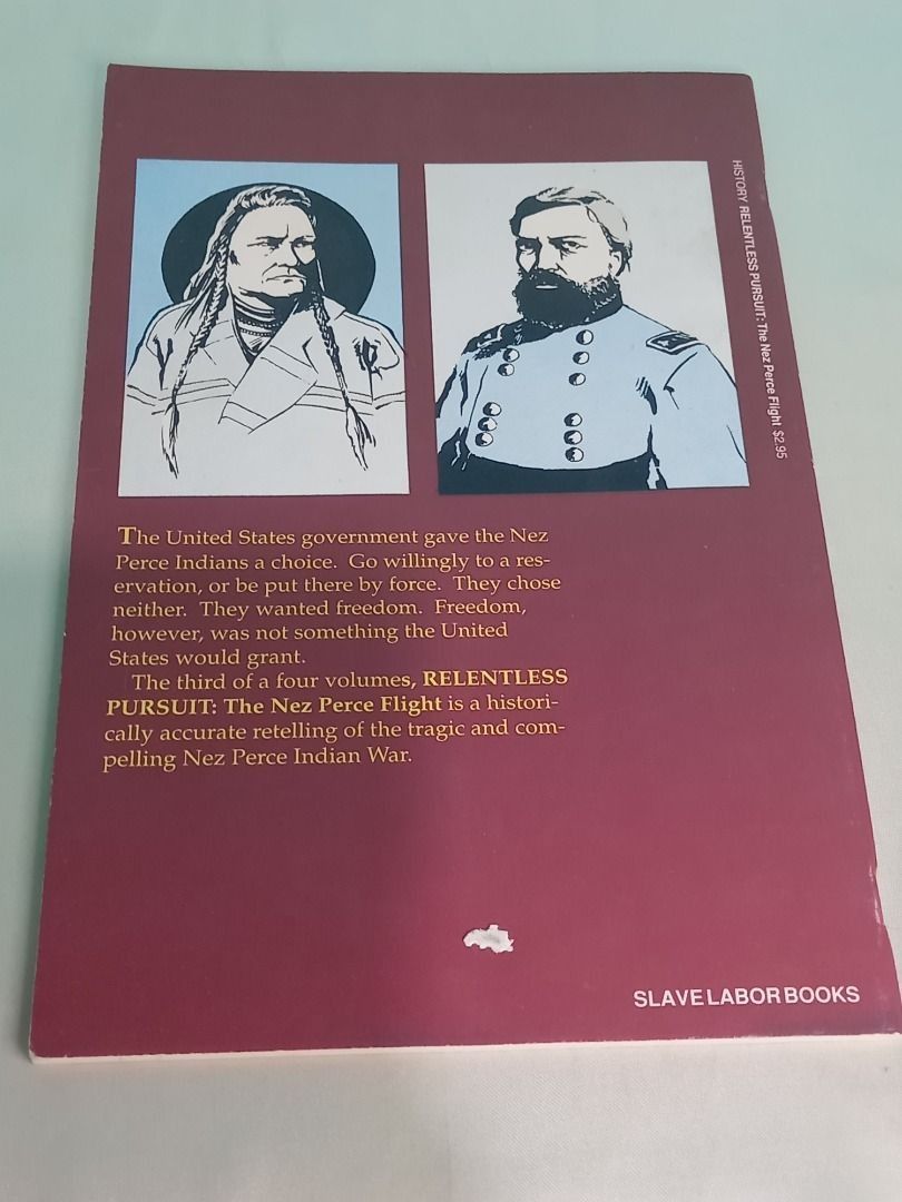 Relentless Pursuit #3 (The True Story Of The Nez Perce War of 1877) By ...