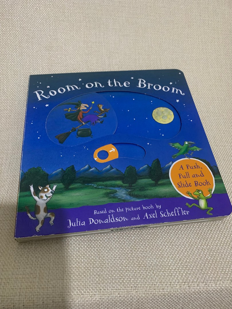 Room on the Broom - a push pull slide book, Buku & Alat Tulis, Buku ...