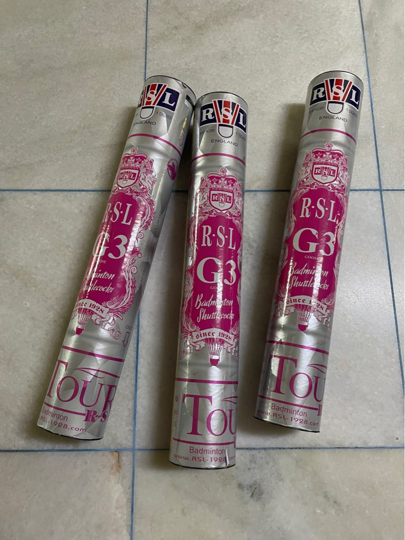 RSL G3 badminton shuttlecocks (second hand), Sports Equipment, Other ...