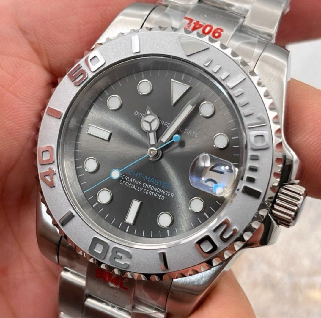 Seiko Mod Yatch Master Grey, Men's Fashion, Watches & Accessories ...