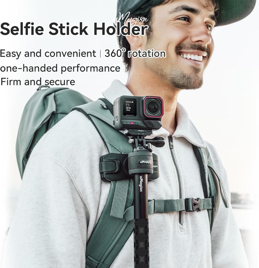 實體店鋪/SF Invisible Selfie Stick Holder Mount Holster with 360° Rotation ...