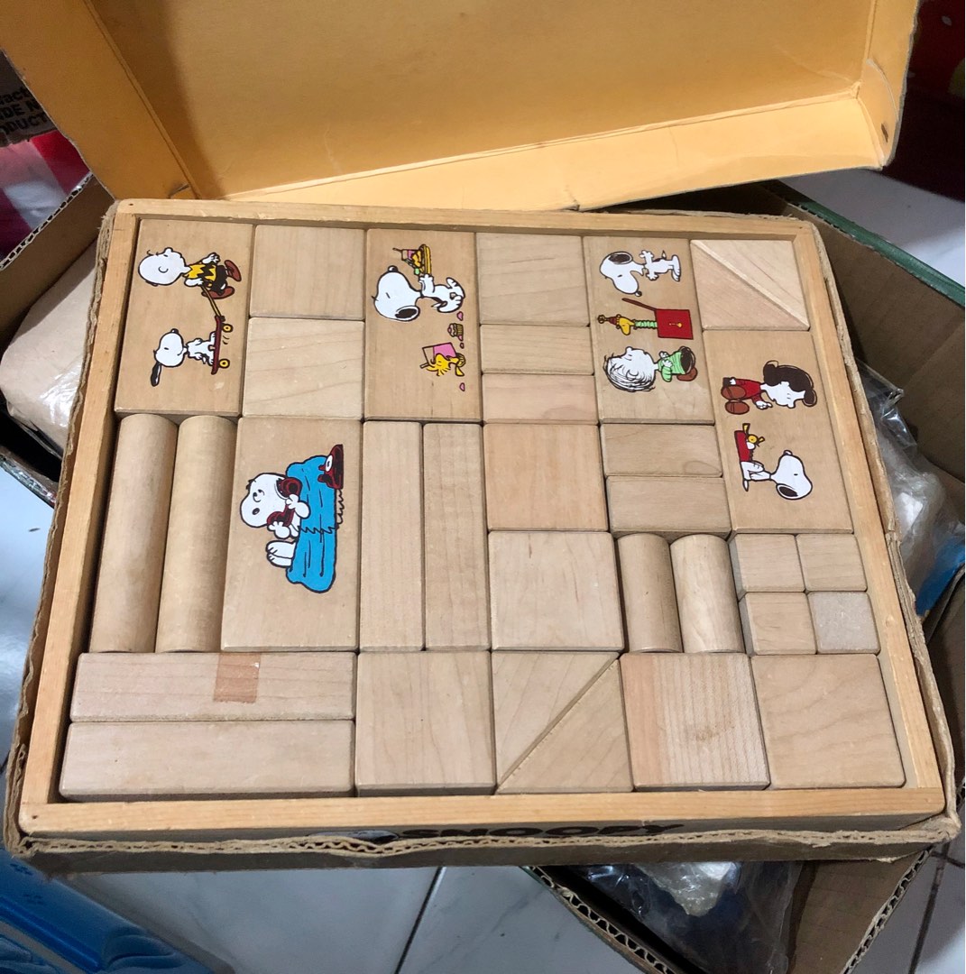 Snoopy Wooden Blocks Japan Item, Hobbies & Toys, Memorabilia ...