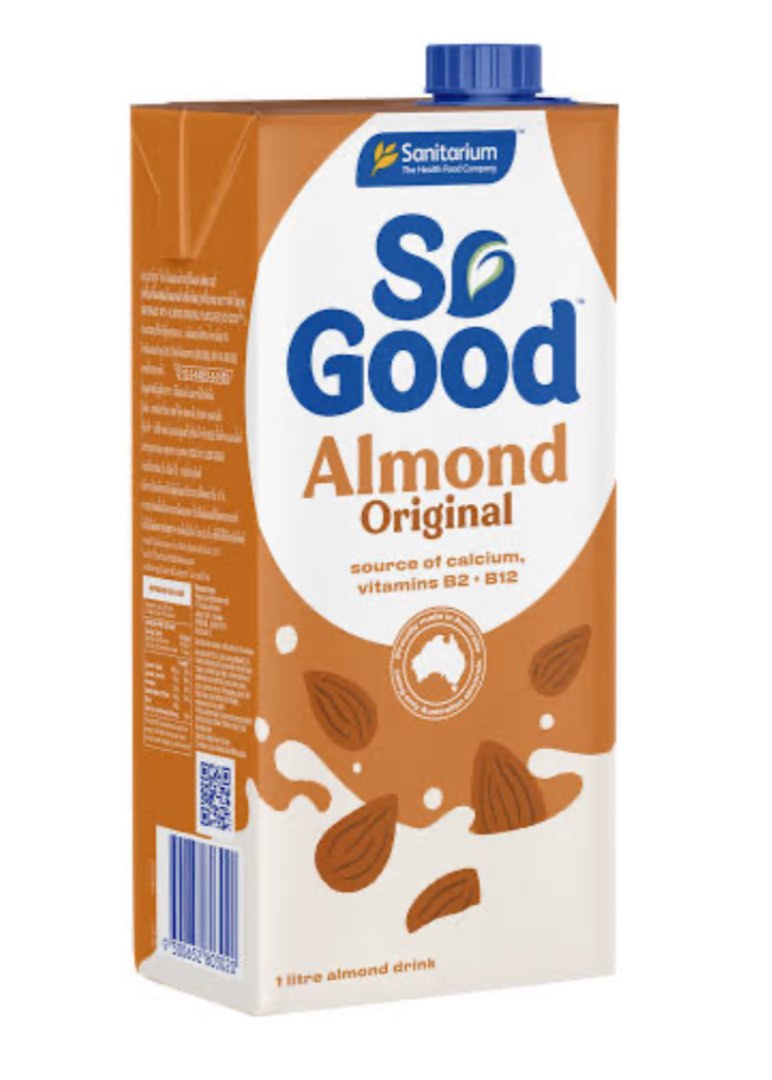 SO GOOD Almon Milk Original, Health & Nutrition, Health Supplements ...