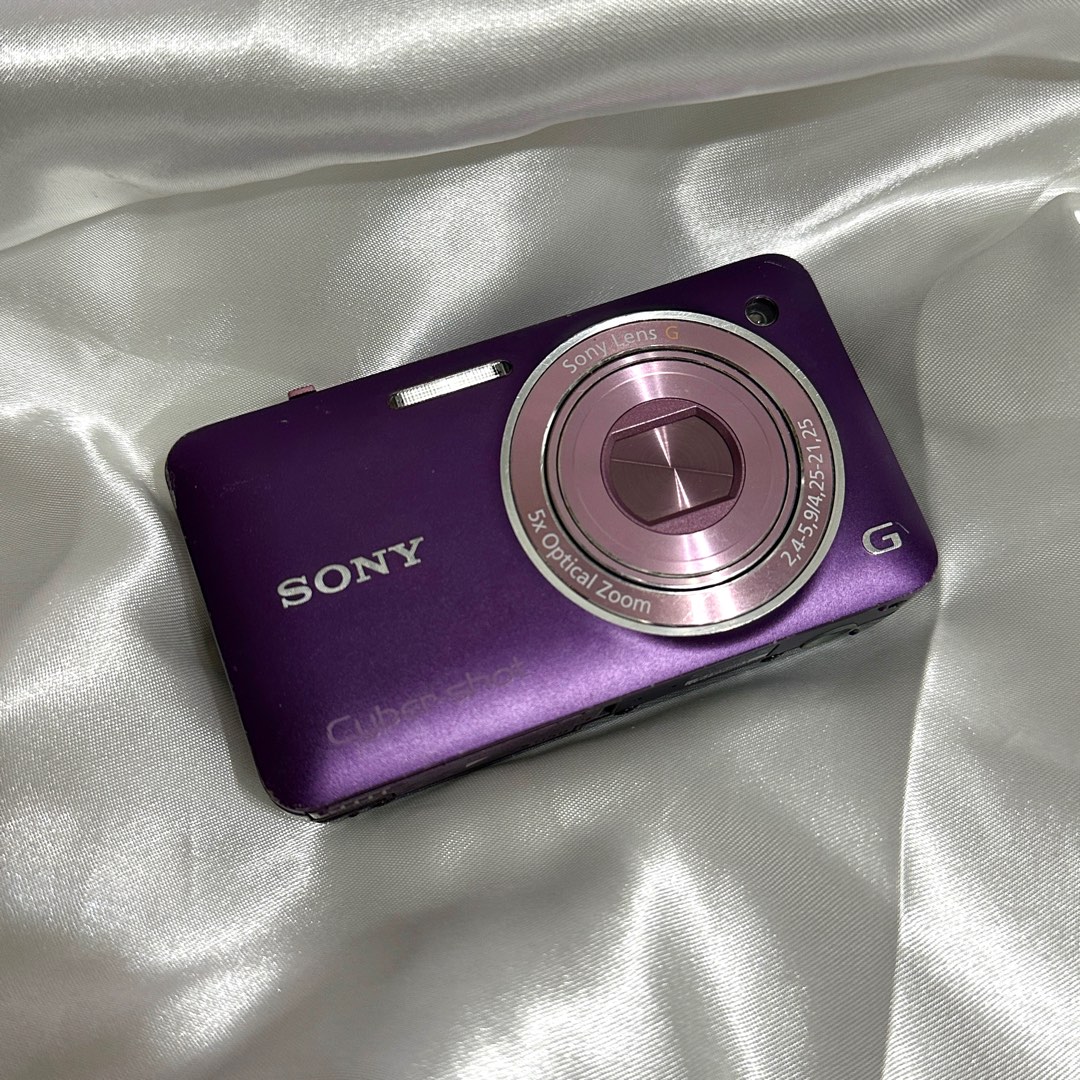 Sony Cybershot Purple Digital camera, Photography, Cameras on Carousell