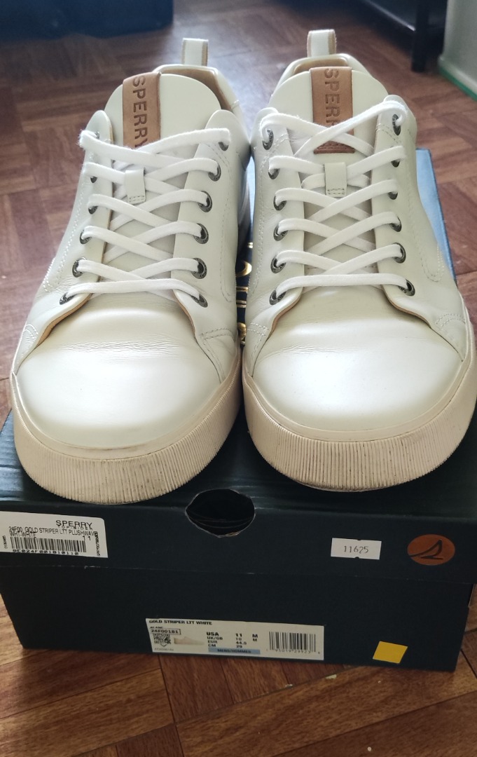 Sperry Gold Striper LTT White, Men's Fashion, Footwear, Casual Shoes on Carousell