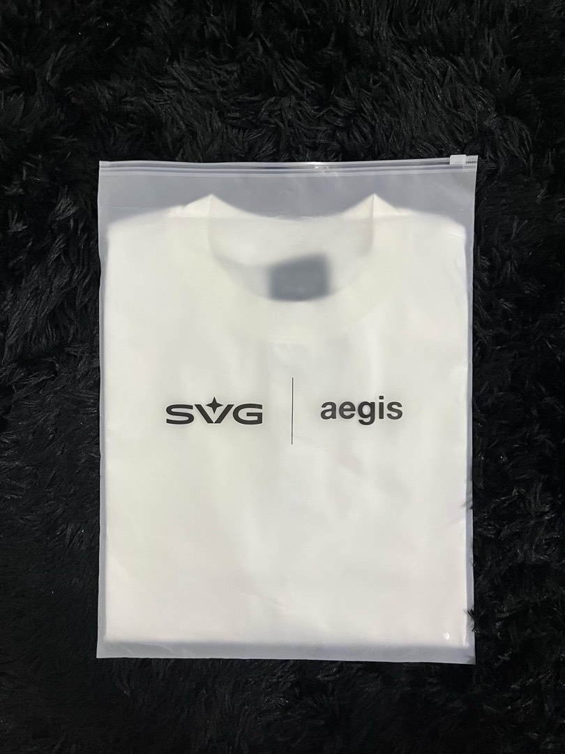 SVG X AEGIS BOXY WHITE, Men's Fashion, Activewear on Carousell