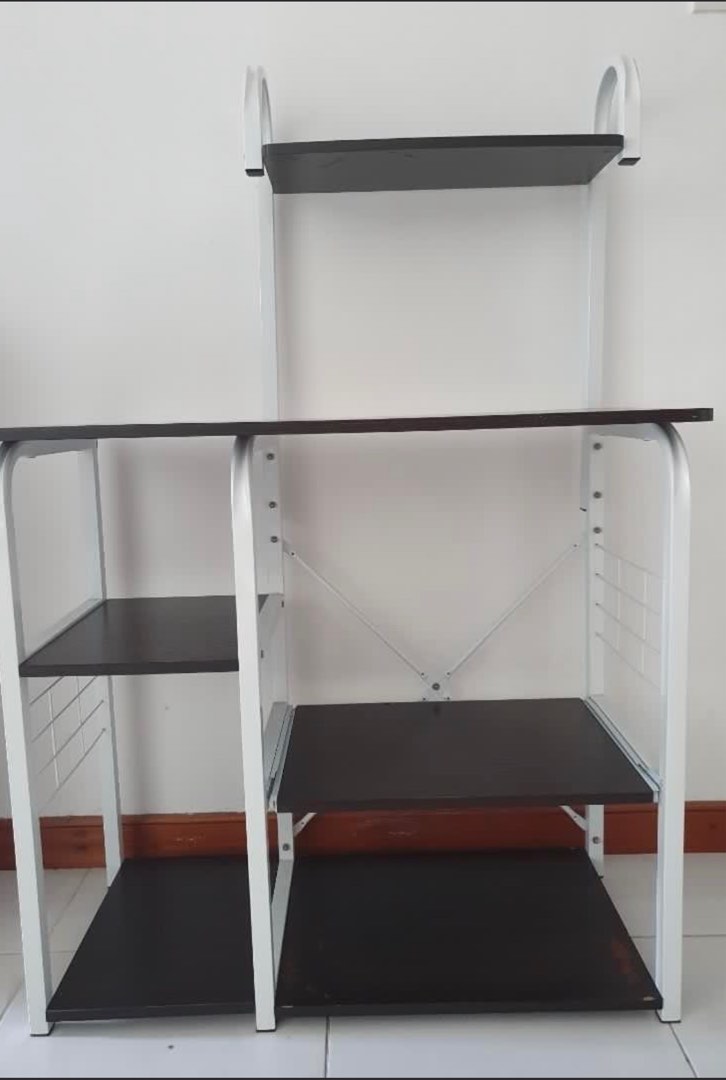 Table + shelving unit, Furniture & Home Living, Furniture, Tables ...