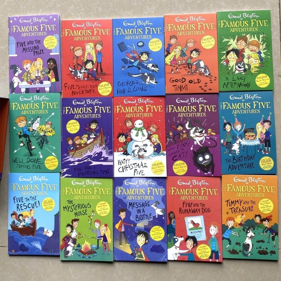 The famous five adventures by Enid Blyton 15 children story books ...