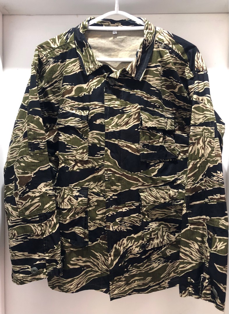 TIGER CAMOUFLAGE YELLOW TIGER CAMO LOCAL XL ASIAN. TACTICAL BDU SET ...