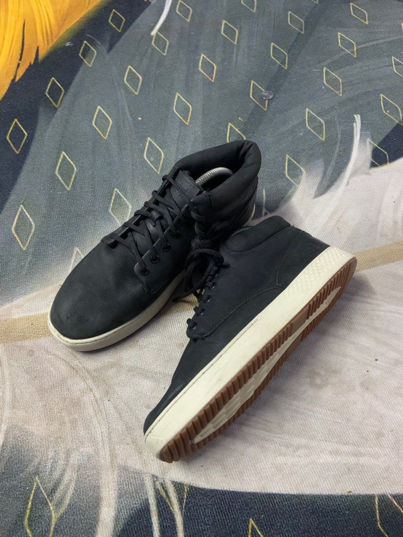 Timberland sneaker mid cut - black & white, Men's Fashion, Footwear ...