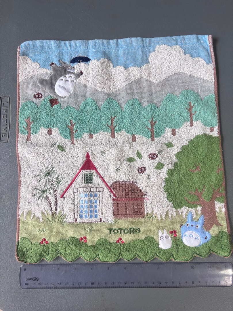 Totoro mini square towel, Hobbies & Toys, Memorabilia & Collectibles ...