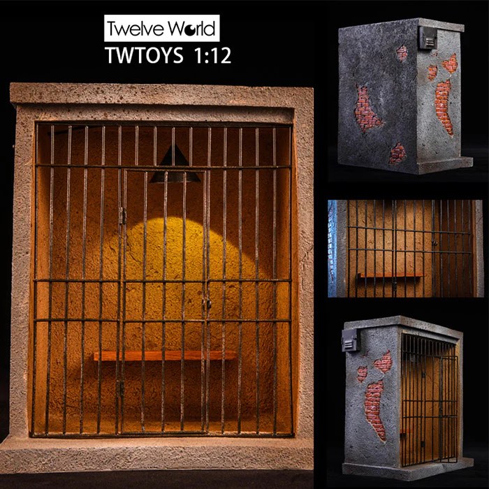 TWToys 1/12th Scale Prison Scene with Metal Railing with lights (TW1919 ...