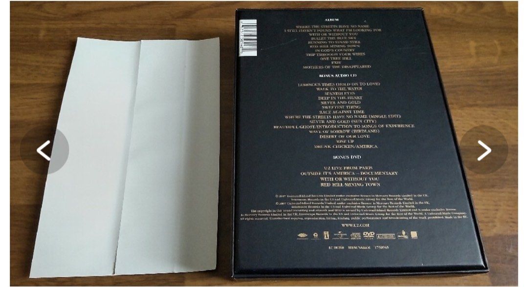 U2 CD & DVD THE JOSHUA TREE Super Deluxe Edition w/Box Liner Notes ...