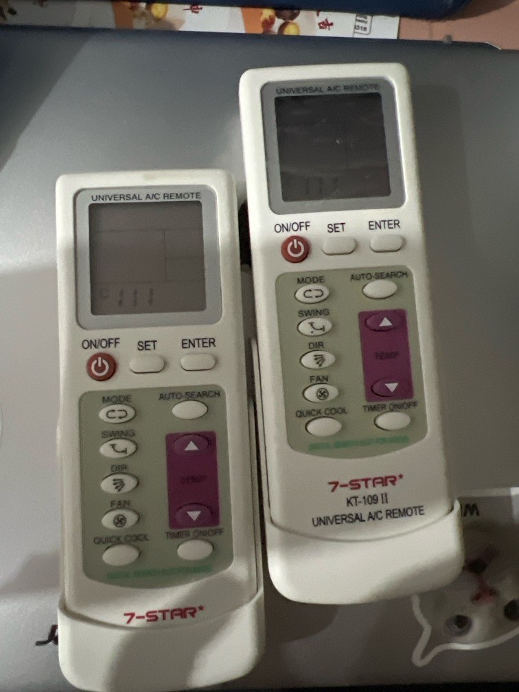 Universal Aircon Remote KT-109 II, TV & Home Appliances, Portable Air Conditioners & Heaters on ...