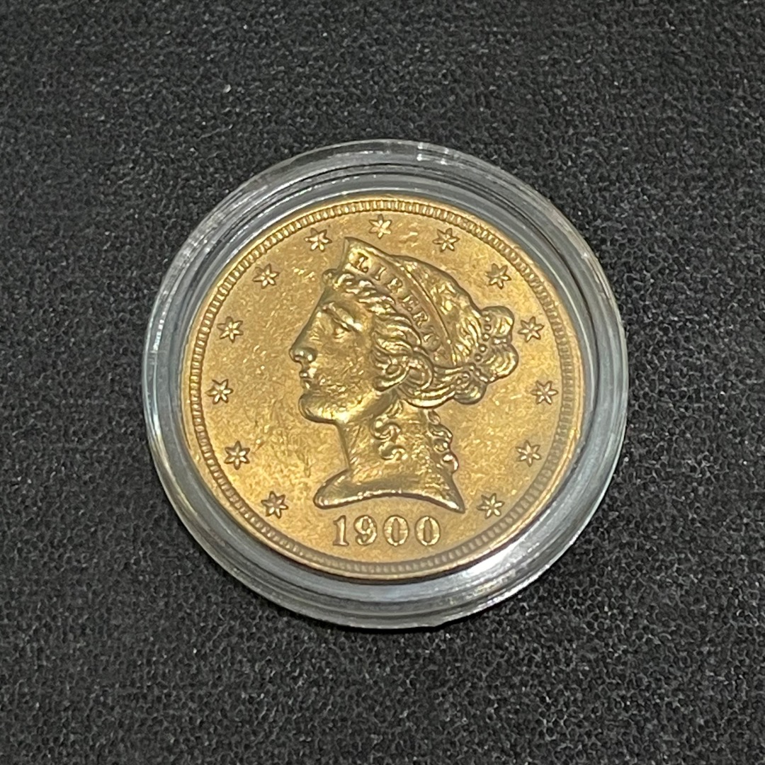 USA Gold Coin 1900 $5, Hobbies & Toys, Memorabilia & Collectibles ...