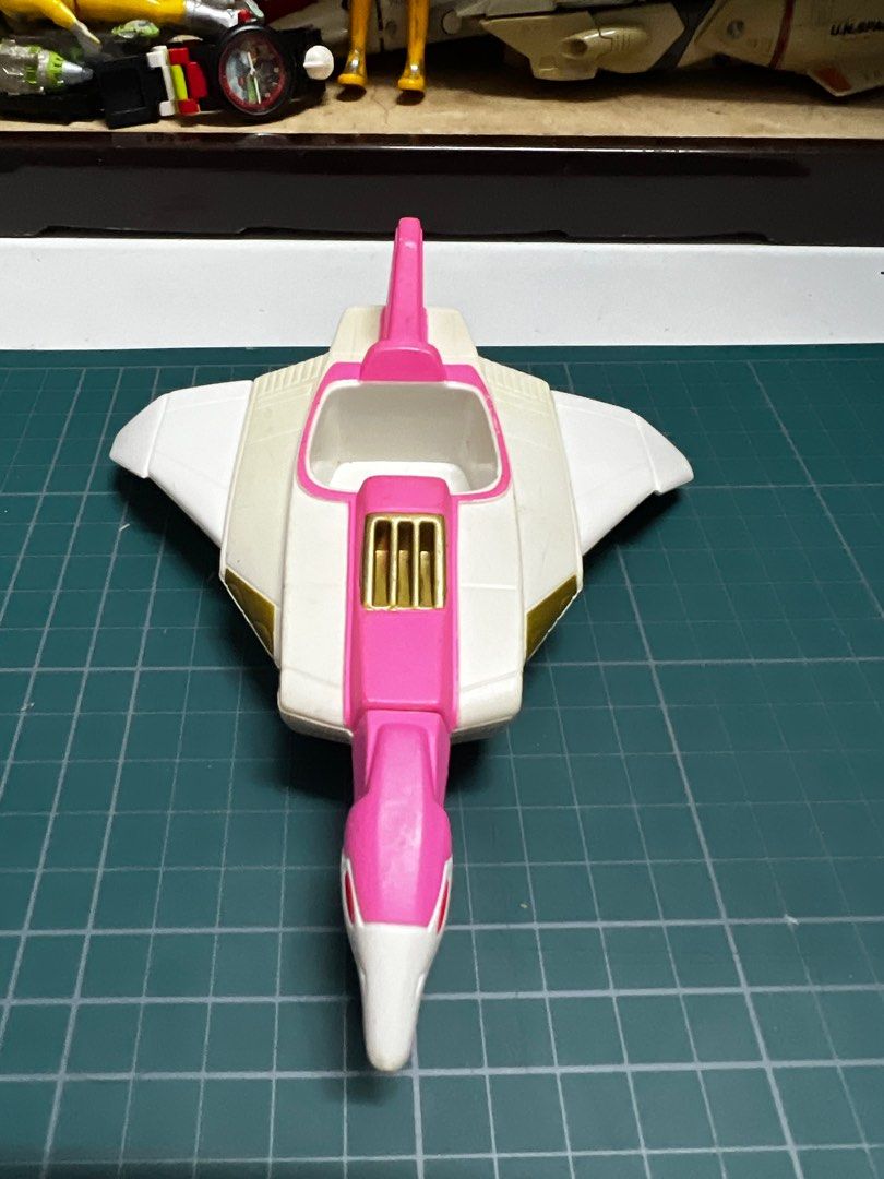 Vintage 1995 Saban MMPR Pink Power Ranger Plane Ninjazord Crane Vehicle ...