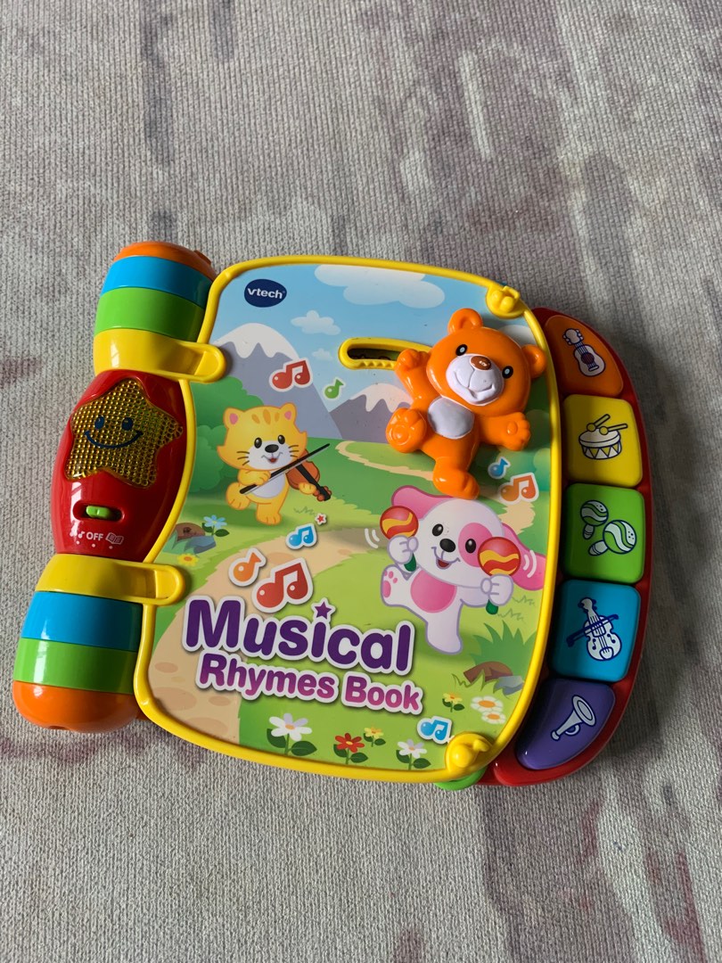 VTech Musical Rhymes Book, Hobbies & Toys, Toys & Games on Carousell