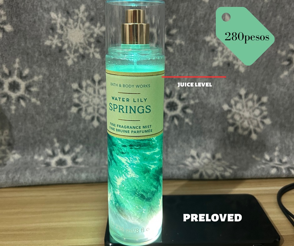 WATERLILY SPRINGS BODY MIST PRELOVED, Beauty & Personal Care, Fragrance & Deodorants on Carousell