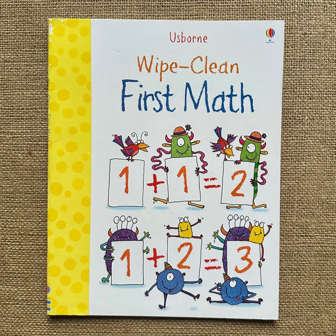 WIPE-CLEAN FIRST MATH, Hobbies & Toys, Books & Magazines, Children's ...